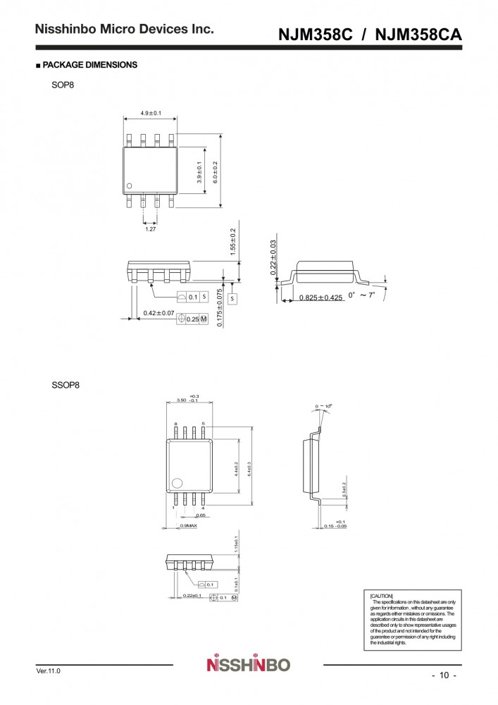 NJM358CA datasheet page 10