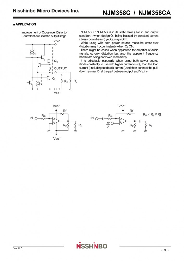 NJM358CA datasheet page 9