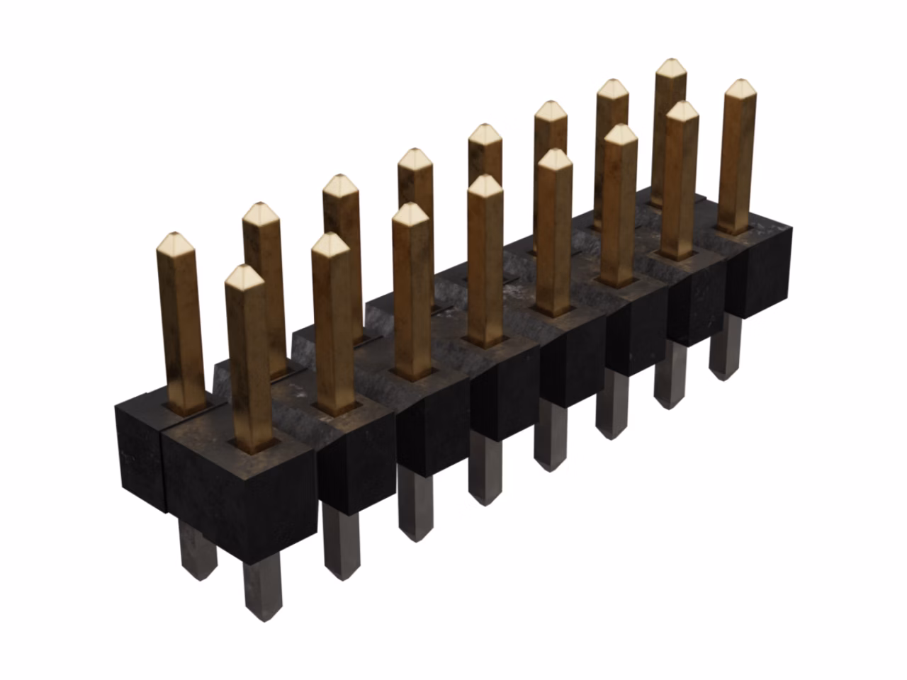 C-Grid Header, 2.54mm Pitch, Through Hole, Dual Row, Vertical, 16 Circuits, 2.50µm Tin (Sn) Plating, Tray Packaging, Lead-Free for sale