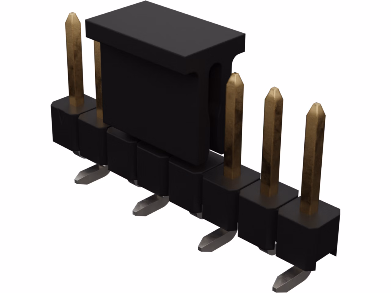 C-Grid / SL Header, Surface Mount, Breakaway, Vertical, 8 Circuits, 0.75µm Gold (Au) Plating, Tape and Reel Packaging with Cap, Lead-Free for sale