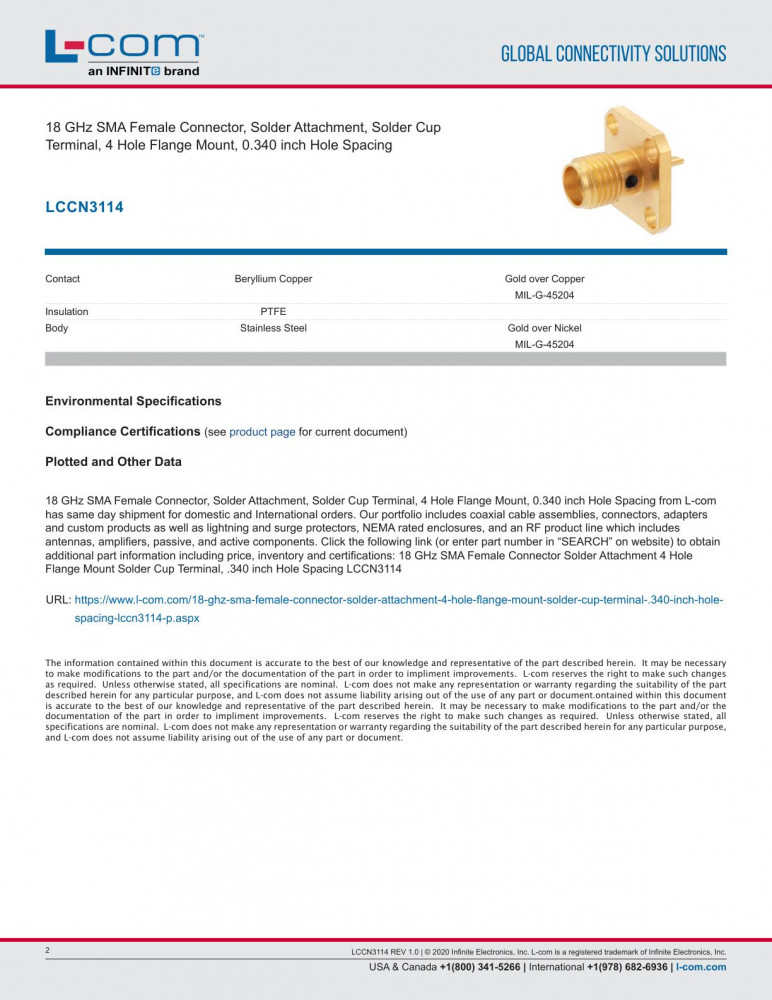 LCCN3114 datasheet page 2