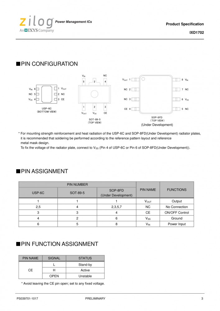 IXD1702 datasheet page 3