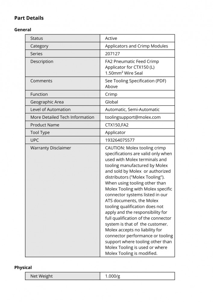 Molex 638084910 technical document preview, page 2