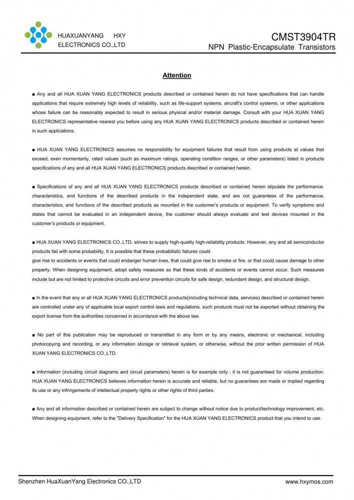 CMST3904TR-HXY datasheet page 4