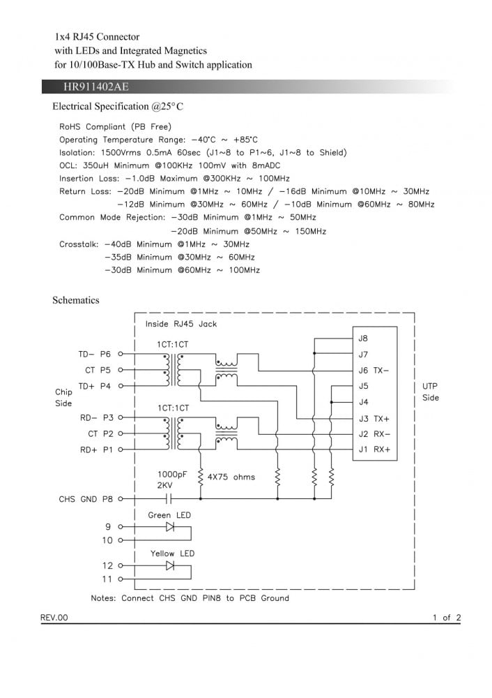 HR911402A technical document page 1