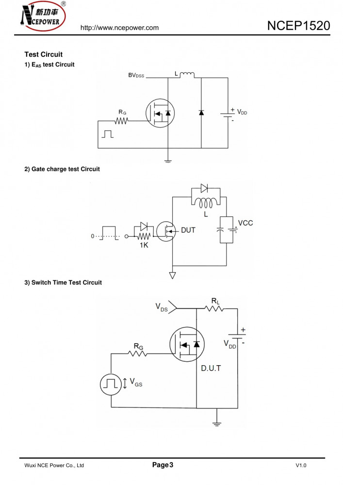 NCEP1520 datasheet page 3