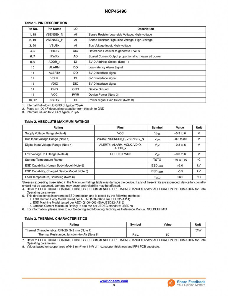 NCP45496 technical document page 3