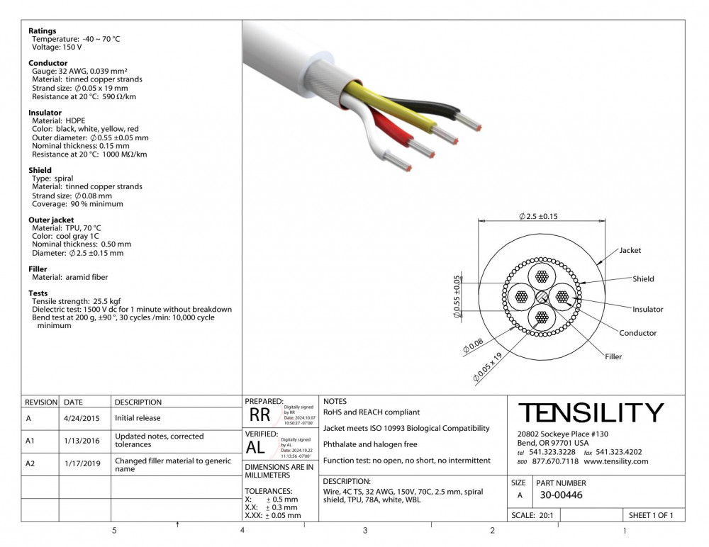 Tensility International 30-00446 technical drawing preview
