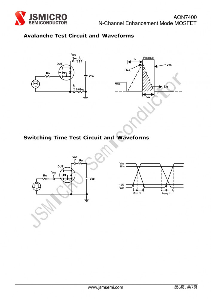 AON7400-JSM datasheet page 6