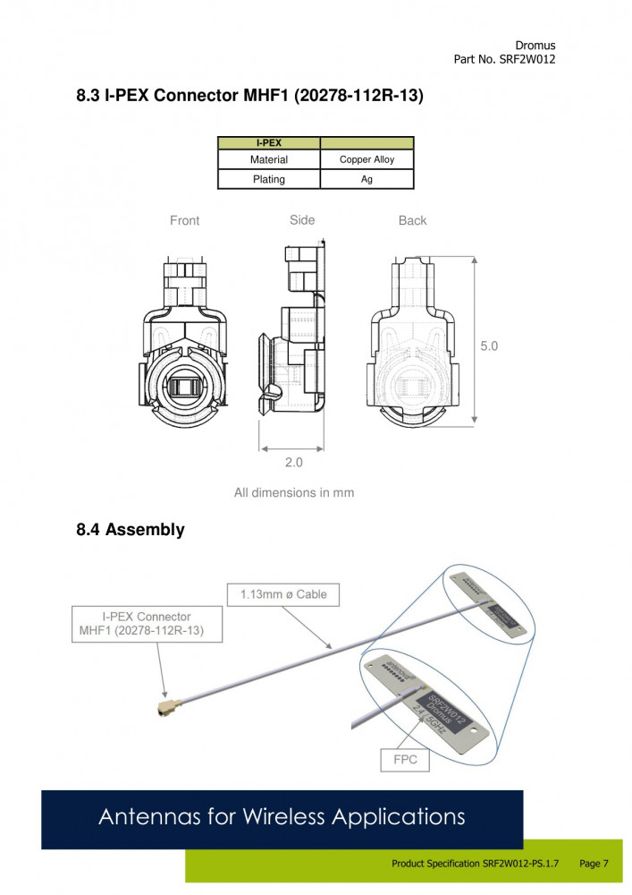 SRF2W012-100 datasheet page 7