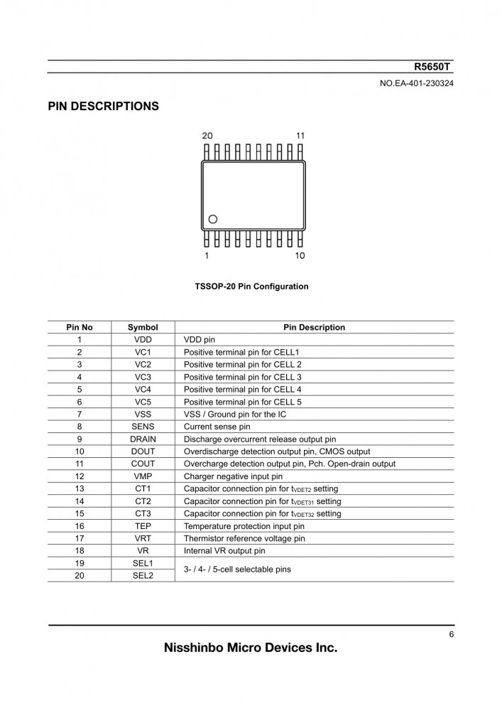 R5650T datasheet page 6