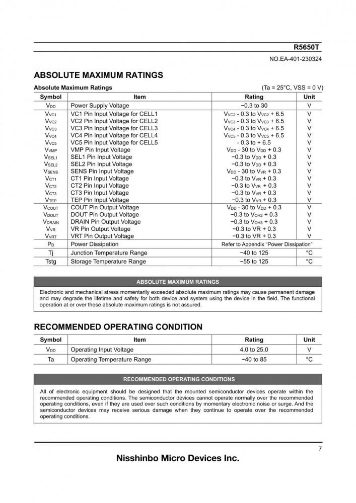 R5650T datasheet page 7