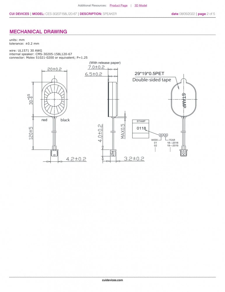 CES-30207-158L120-67 datasheet page 2