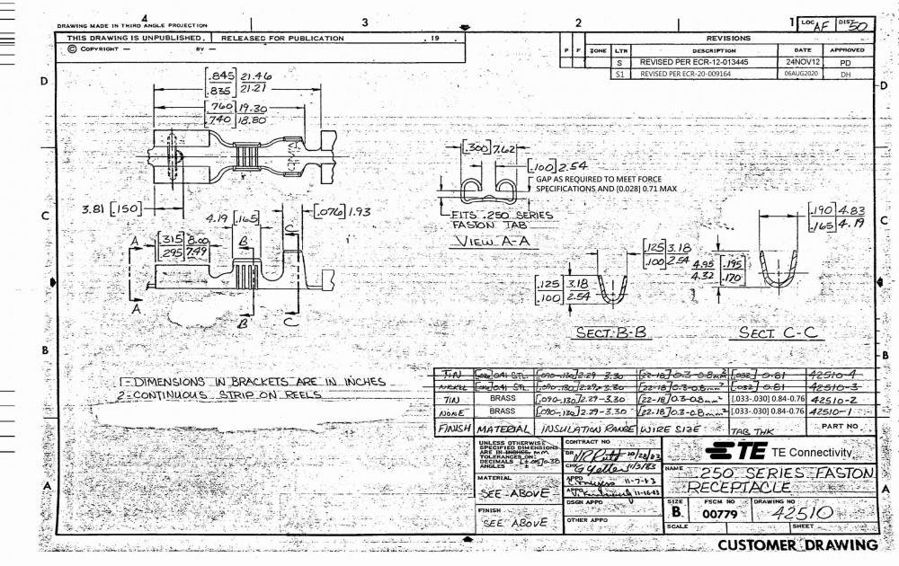 TE Connectivity 42510-2 technical document preview