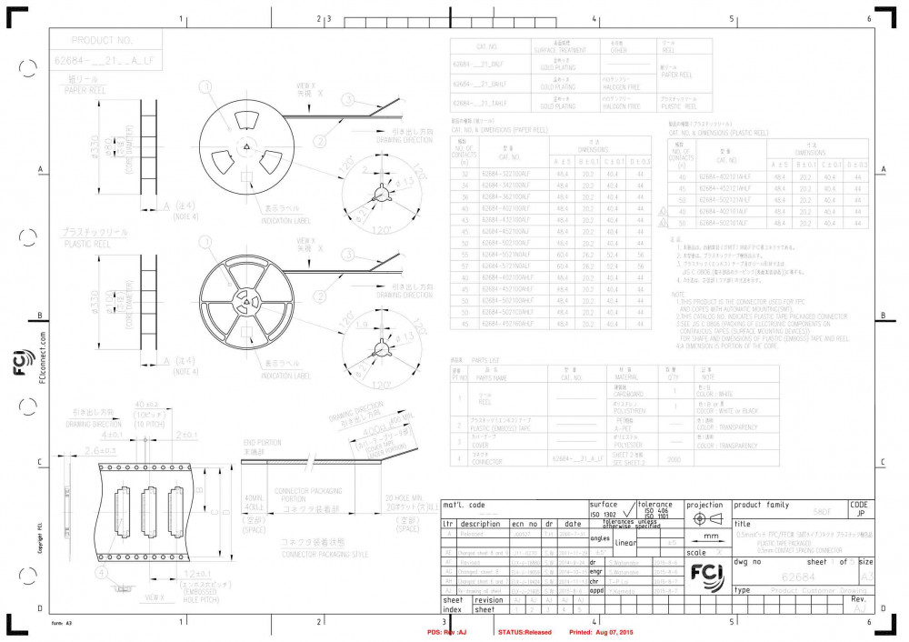 Amphenol 62684 drawing page 1
