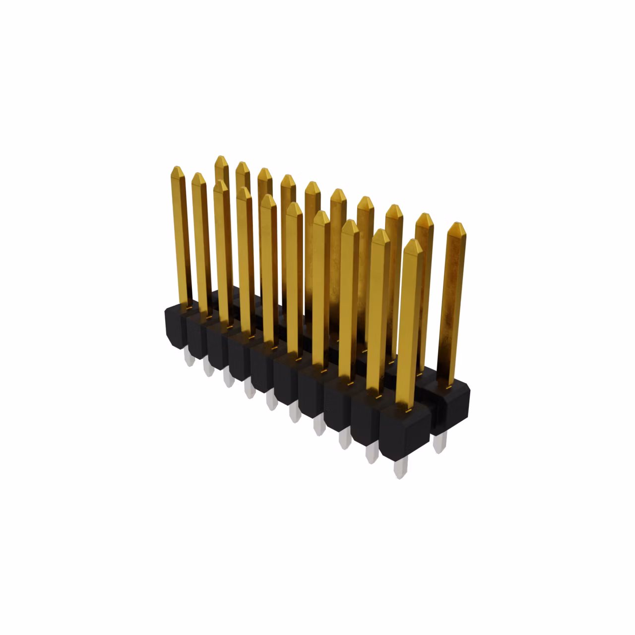 MX150 Dual Row Header, Vertical, 20 Circuits, 1.25µm Nickel (Ni) Overall, 2.50µm Minimum Select Matte Tin (Sn) Plating on Tail, 0.75µm Select Gold (Au) Contact Area, 16.09mm Mating Pin Length, 3.05m for sale