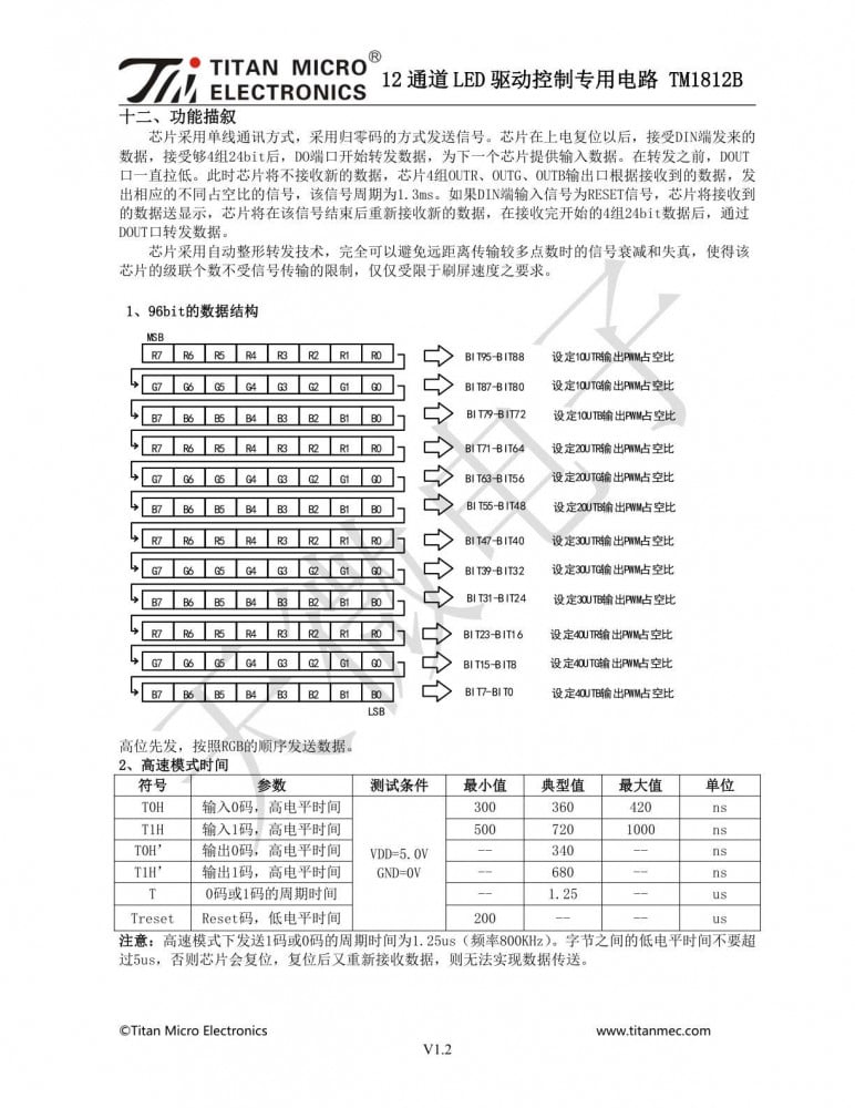 TM1812B datasheet page 5