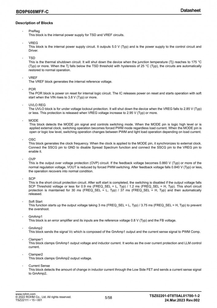 BD9P608MFF-CE2 datasheet page 5