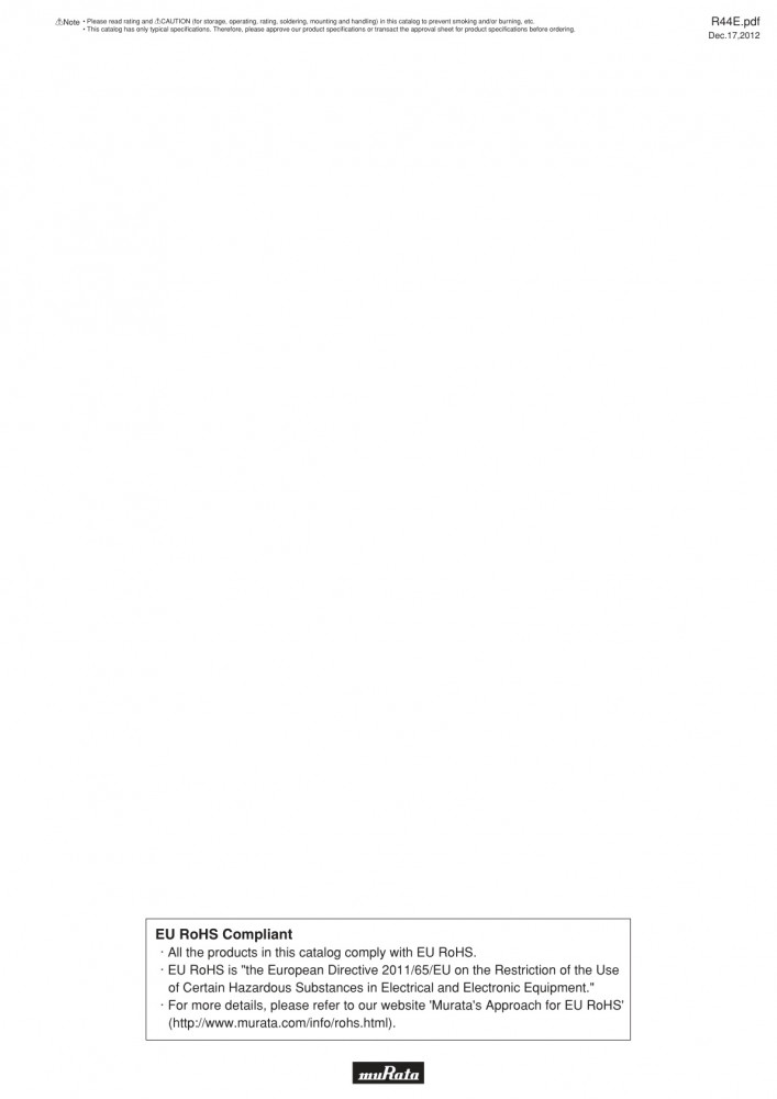 Murata NTC thermistor catalog preview, page 2