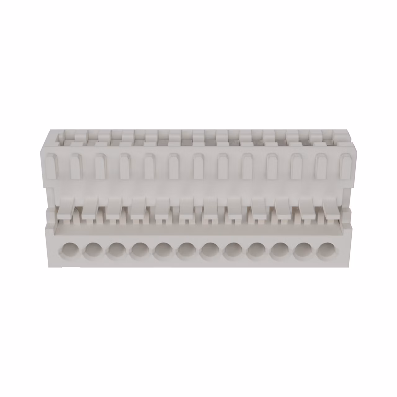 Appli-Mate RAST 2.5 Female Connector, 2.50mm Pitch, 12 Circuits, All Position Keys, 1 Closed and 1 Open Endwall for sale
