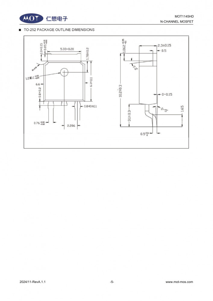 MOT1145HD datasheet page 5