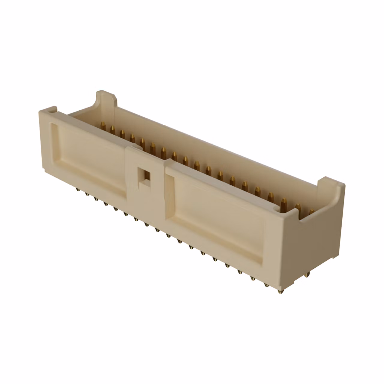 MicroClasp Vertical Header, 2.00mm Pitch, Dual Row, Through Hole, Gold Flash (Au) Plating, 38 Circuits, without PCB Locator for sale