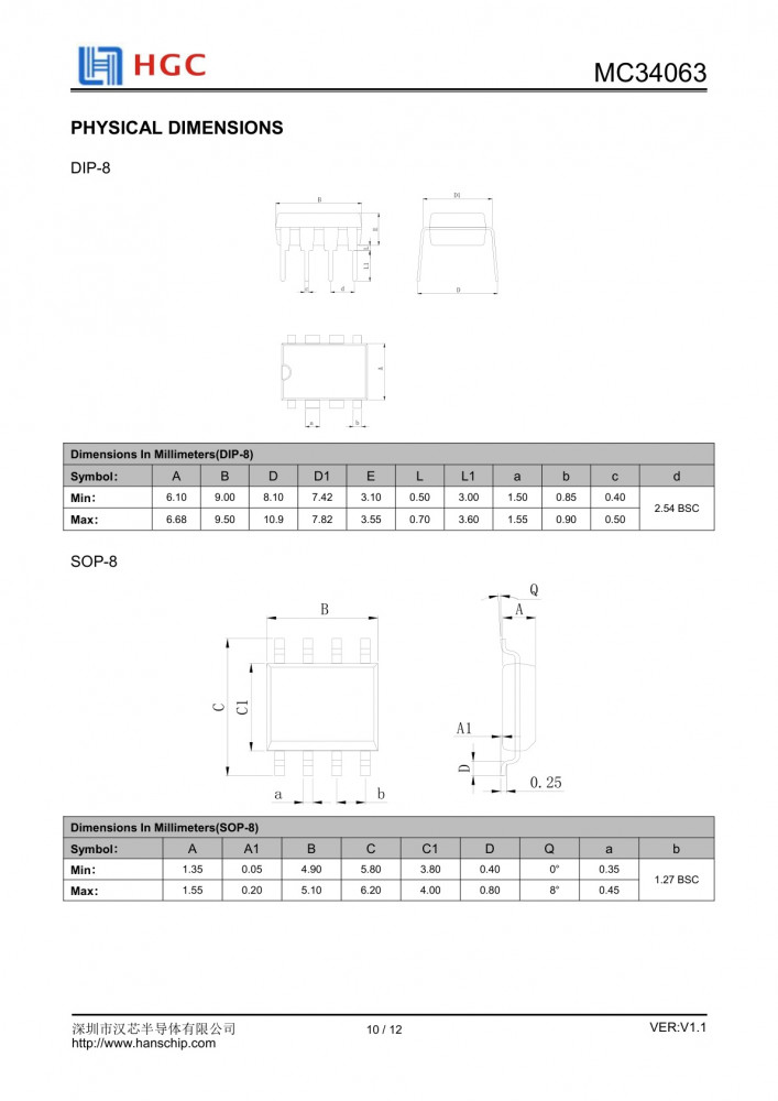 MC34063DRG datasheet page 10