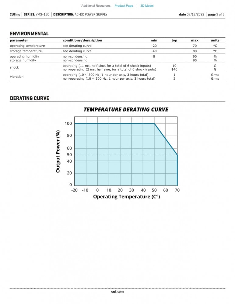 VMS-160 datasheet page 3