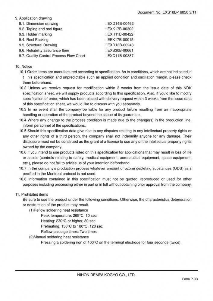 NX3215SA specification page 3