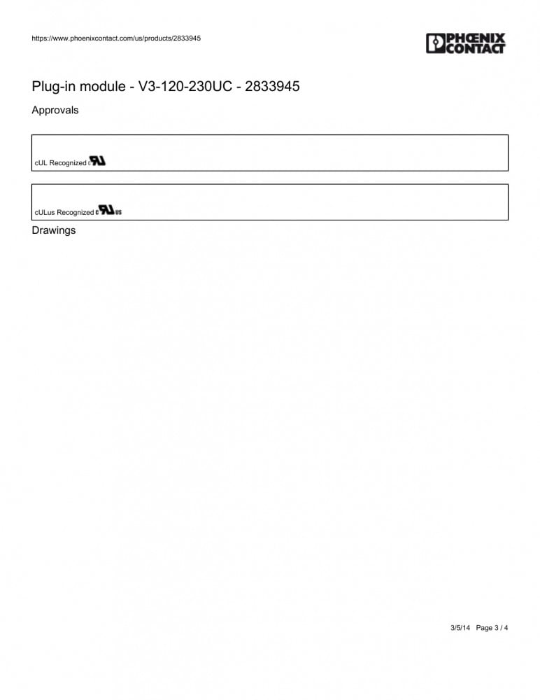 Phoenix Contact 2833945 technical document page 3