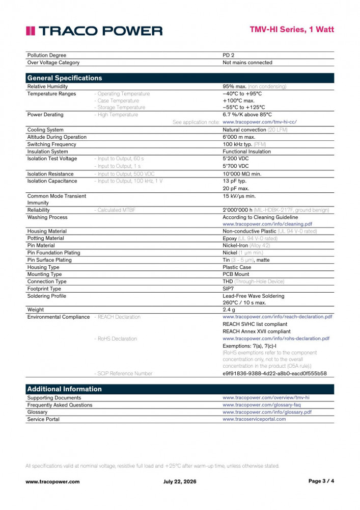 TMV-HI datasheet page 3