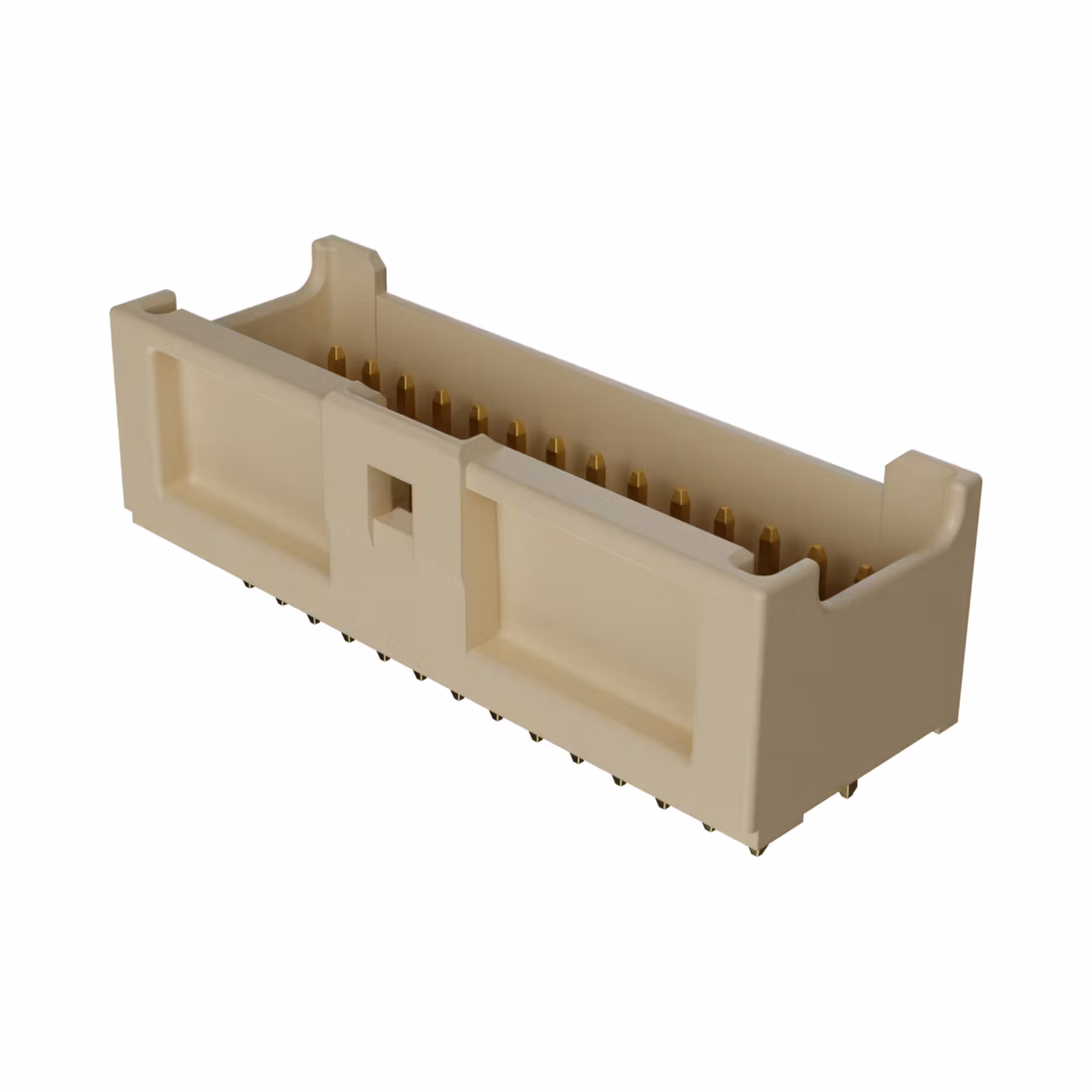 MicroClasp Vertical Header, 2.00mm Pitch, Dual Row, Through Hole, Gold Flash (Au) Plating, 28 Circuits, without PCB Locator for sale