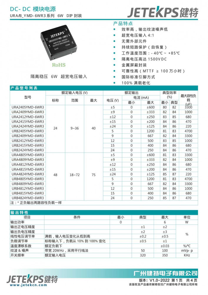 URB4805YMD-6WR3 datasheet page 1