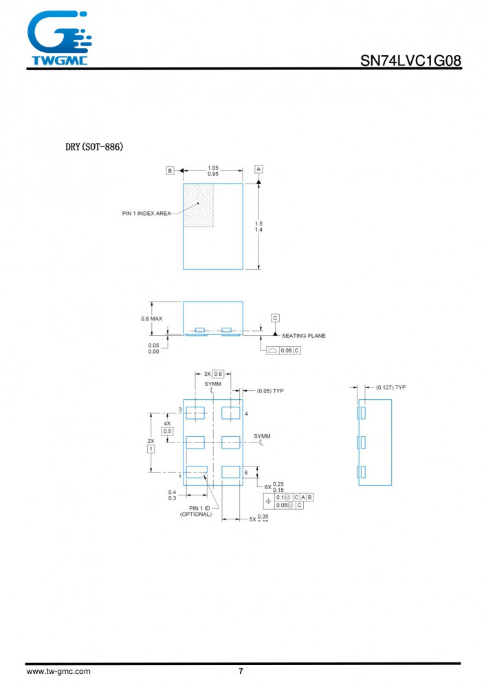 SN74LVC1G08DBVR datasheet page 7