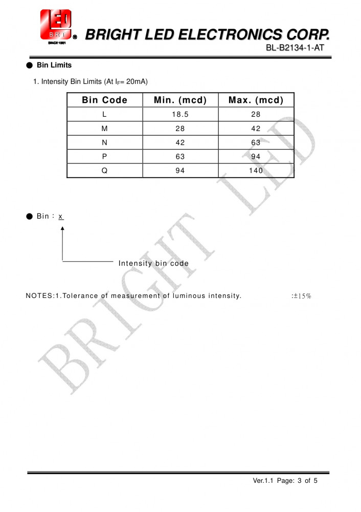BL-B2134-1-AT datasheet page 3