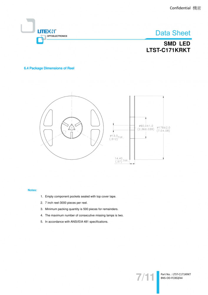 LTST-C171KRKT datasheet page 8