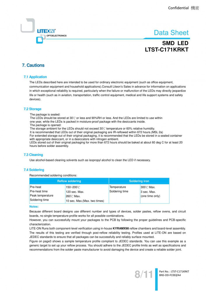 LTST-C171KRKT datasheet page 9