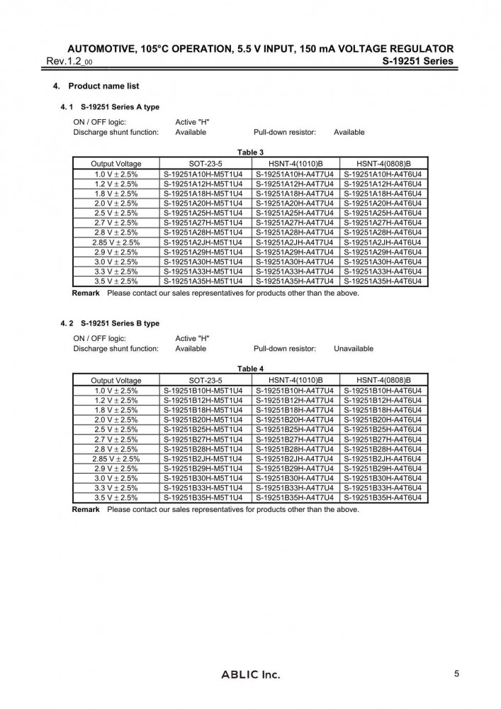 S-19251 datasheet page 5