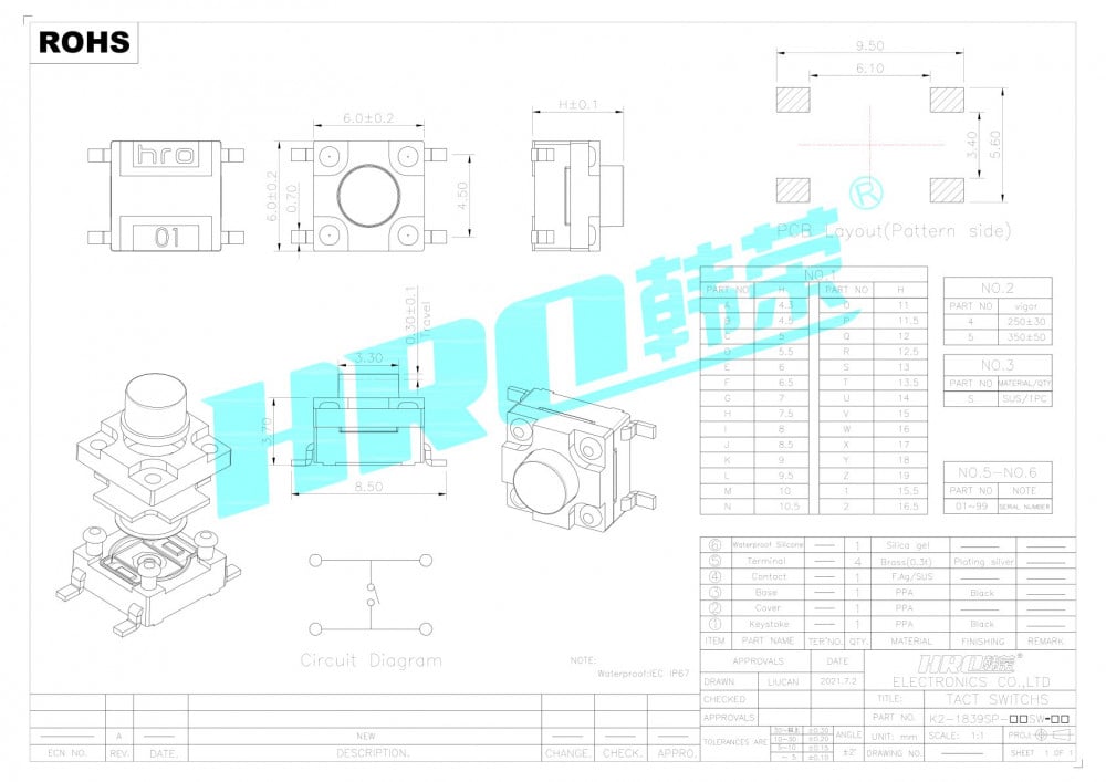 K2-1839SP-H5SW-02 technical drawing page