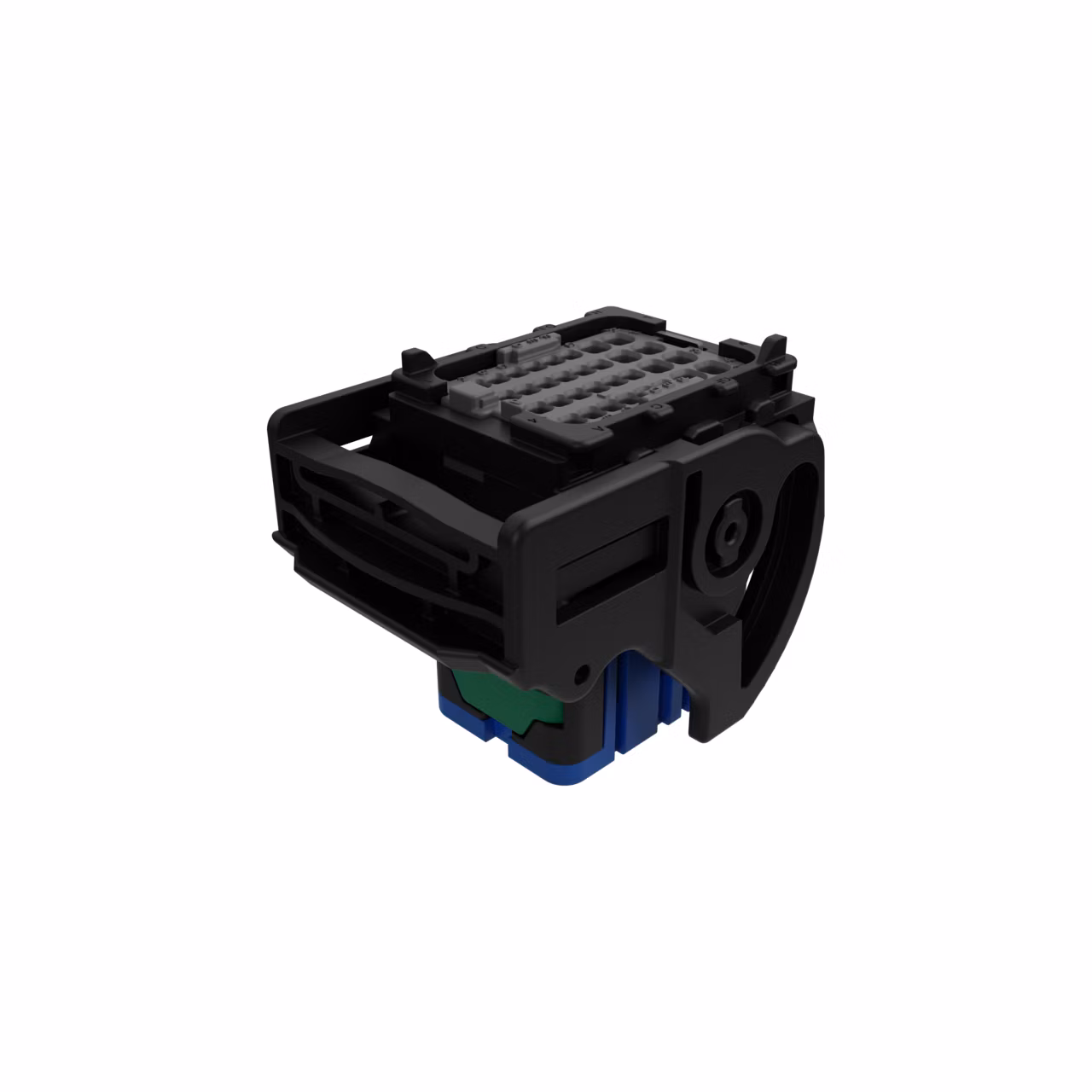 .635mm, 1.50mm, CMC Receptacle, 32 Circuits, Left Wire Output, Blue Coding, Mat Sealed for sale