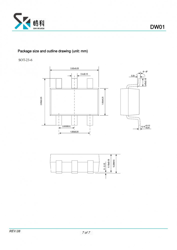 DW01 datasheet page 7