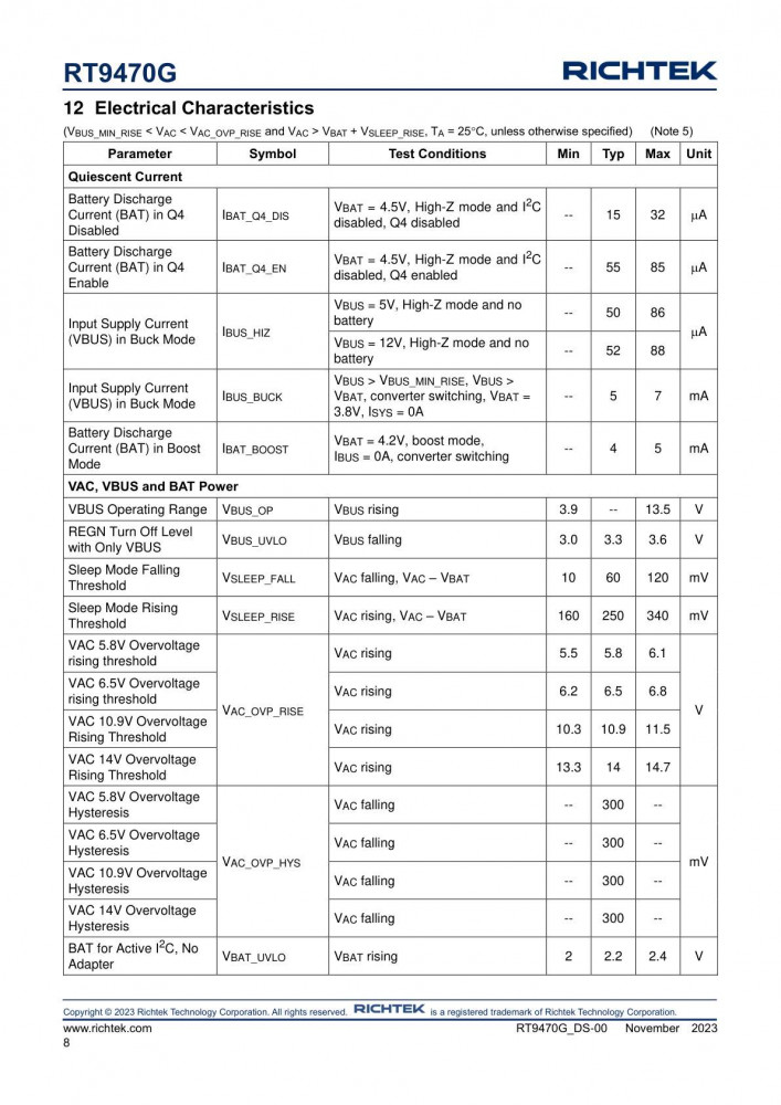 RT9470 document preview, page 8