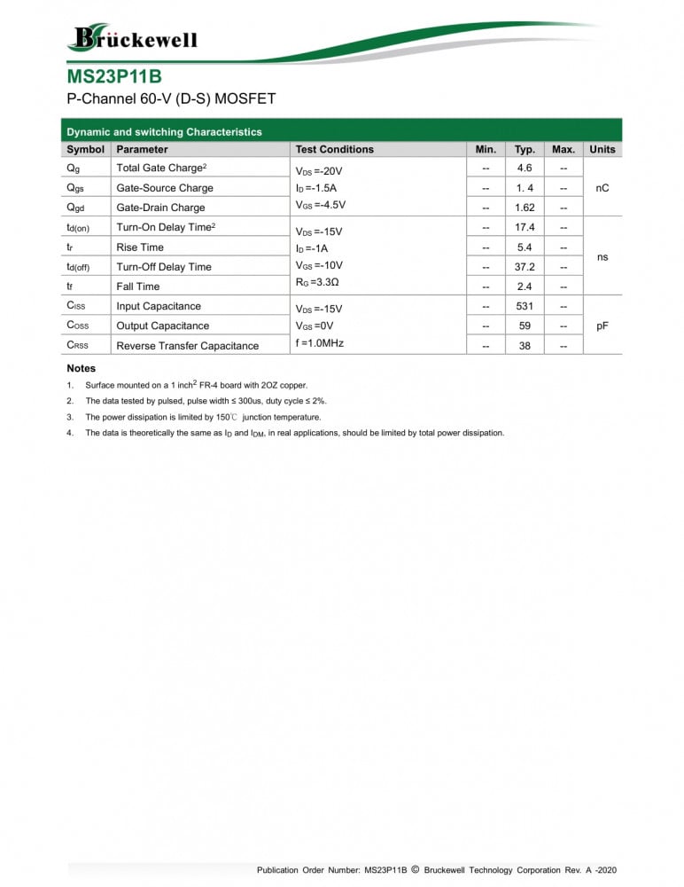 MS23P11B datasheet page 3