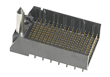 Impact 100 Ohm 4 Pair Vertical Backplane Header, Left Guided, Open Endwall, 16 Columns, 192 Circuits, Pin Length 5.50mm, Plated Through Hole Dimension 0.39mm, Lead-Free for sale