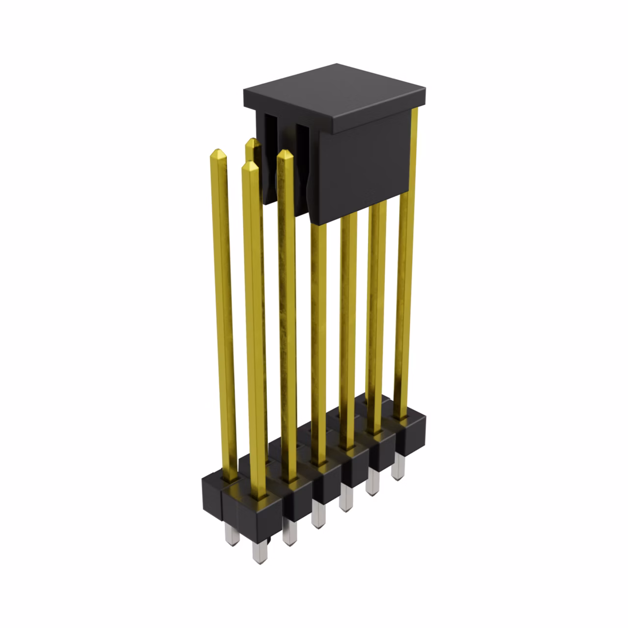 2.54mm Pitch C-Grid Header, Right-Angle, Through Hole, 72 Circuits, 0.38µm Gold (Au) Selective Plating, Tube Packaging, Lead-Free