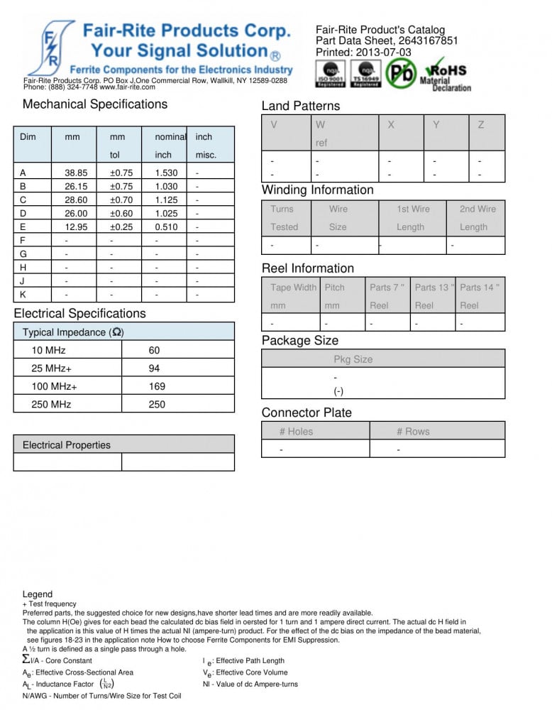Fair-Rite document page 2