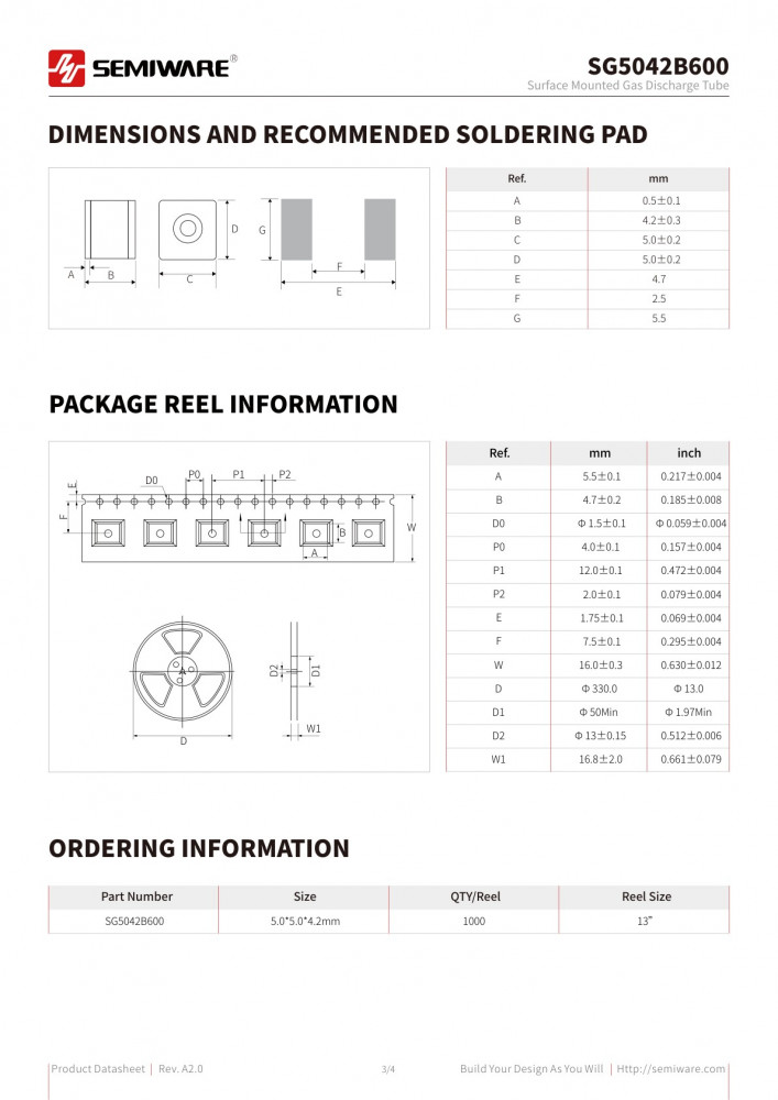 SG5042B600 datasheet page 3