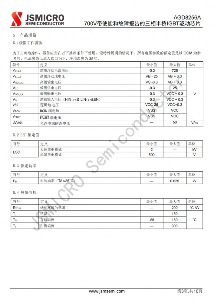 AGD8256A-JSM datasheet page 3