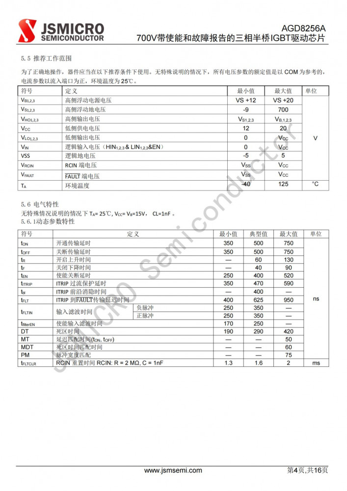 AGD8256A-JSM datasheet page 4