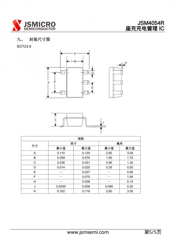 JSM4054R datasheet page 5